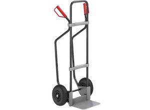 4061753081049 - eurokraft pro Sackkarre mit Kufen schwarz Schaufel-BxT 280 x 250 mm verzinkt Luftbereifung ab 5 Stk