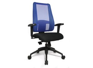 4014296066516 - Bürodrehstuhl LADY SITNESS DELUXE beweglich mit 7 Zonen schwarz   blau