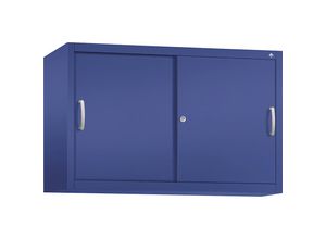 4063332001868 - ACURADO Aufsatzschrank mit Schiebetüren 1 Fachboden HxBxT 790 x 1200 x 400 mm lapisblau