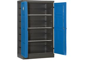 4061753007711 - eurokraft pro PE-Umweltschrank 2-türig Fachböden Edelstahl