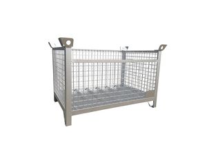 4251765312204 - Eichinger Industrie - Gitterbox-Stapelbehälter LxBxH 1200x800x750 mm Nutzhöhe 645 mm Traglast 1500 kg Gewicht 63 kg verzinkt