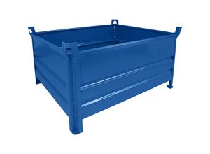 4053569158893 - Heson Vollwand-Stapelbehälter BxL 1000 x 1200 mm Traglast 500 kg blau ab 10 Stk