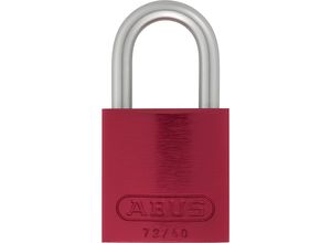 4003318802935 - ABUS Vorhängeschloss Aluminium 72 40 VE 6 Stk rot