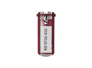 4005546103815 - ROT - Durable Schlüsselanhänger 195703 key clip - 1957 6 St