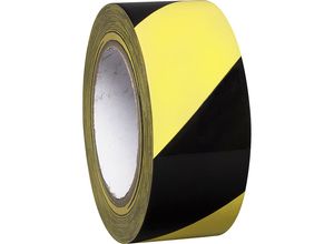 4055381438542 - Bodenmarkierungsband aus Vinyl zweifarbig Breite 50 mm gelb   schwarz VE 8 Rollen kaiserkraft