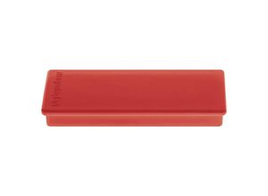 4013695056487 - Rechteck-Magnet BxLxH 22 x 55 x 8 mm VE 60 Stk rot