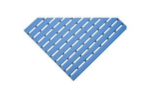 4250619601921 - PVC-Profilmatte pro lfd m Lauffläche aus Hart-PVC rutschsicher Breite 600 mm blau