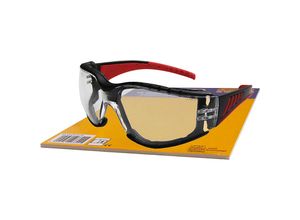 4005781679328 - Red Vision Schutzbrille mit Kopfband klare Sichtscheibe rot schwarz ab 50 Stk kaiserkraft