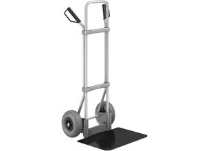 4061753083548 - eurokraft pro Aluminium-Sackkarre Schaufel-BxT 450 x 500 mm schwarz PU-Bereifung ab 5 Stk
