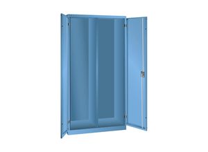 4047417506639 - LISTA Flügeltürenschrank HxBxT 1950 x 1000 x 580 mm Leergehäuse mit Trennwand lichtblau