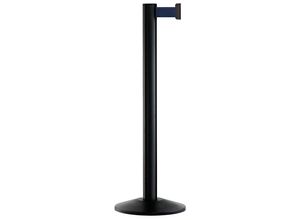 4045806002465 - Gurtpfosten aus Aluminium Pfosten schwarz Auszug 2300 mm Gurtfarbe Navy