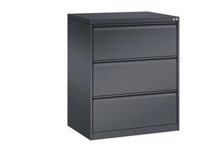 4025314220667 - Karteikartenschrank ACURADO 2-bahnig 3 Schübe schwarzgrau