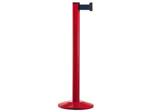 4045806000706 - Gurtpfosten aus Aluminium Pfosten rot Auszug 2300 mm Gurtfarbe Navy