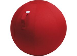 4260534591061 - VLUV LEIV Sitzball Stoffbezug in Canvas-Optik 700 - 750 mm rubinrot