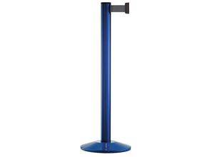 4045806042904 - Gurtpfosten aus Aluminium Pfosten blau Auszug 2300 mm Gurtfarbe Silbergrau kaiserkraft