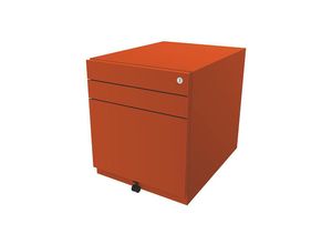 5020073827569 - BISLEY Rollcontainer Note™ mit 2 Universalschubladen 1 Hängeregistratur HxBxT 565 x 420 x 565 mm orange