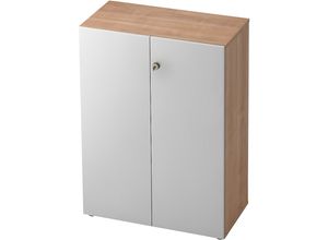 4032062178539 - ANNY-AC - Aktenschrank mit Akustik-Rückwand HxBxT 1100 x 800 x 420 mm 2 Fachböden Nussbaum-Dekor