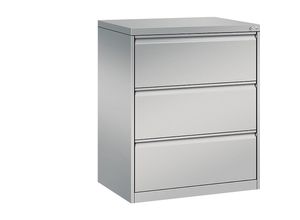 4025314220612 - Karteikartenschrank ACURADO 2-bahnig 3 Schübe weißaluminium