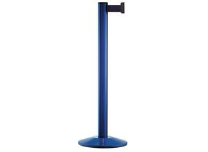 4045806000683 - Gurtpfosten aus Aluminium Pfosten blau Auszug 2300 mm Gurtfarbe Dunkelblau