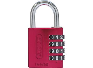 4003318823770 - ABUS Zahlenschloss Aluminium 144 40 Lock-Tag VE 6 Stk rot