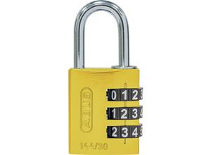 4003318809163 - ABUS Zahlenschloss Aluminium 144 30 Lock-Tag VE 6 Stk gelb