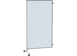 4061753232434 - Raumteiler transparent und mobil HxBxT 1950 x 1000 x 650 mm Anbauelement Acrylglas