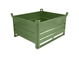 4251572703769 - Heson Stapelbehälter mit Kufen LxB 1200 x 1000 mm Traglast 2000 kg grün ab 10 Stk