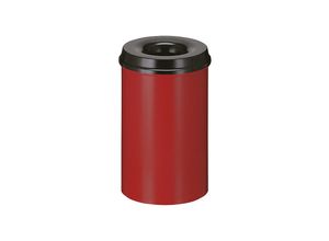 8713631034512 - Sicherheits-Papierkorb Stahl selbstlöschend Volumen 20 l HxØ 426 x 260 mm Korpus rot   Löschkopf schwarz