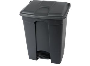 4897020629986 - Tretabfallsammler aus Rezyklat antibakteriell Volumen 70 l HxBxT 673 x 420 x 495 mm schwarz ab 2 Stk