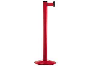 4045806003219 - Gurtpfosten aus Aluminium Pfosten rot Auszug 2300 mm Gurtfarbe Rot