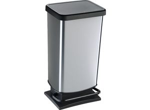 7610859118080 - Tretabfalleimer PASO Volumen 40 l BxHxT 353 x 676 x 295 mm silber ab 2 Stk rothopro