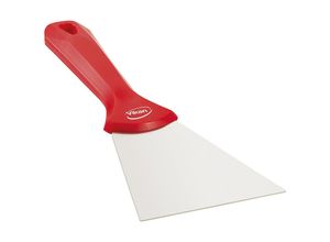 5705022004894 - Vikan Handschaber mit Edelstahlblatt Breite 100 mm VE 10 Stk rot