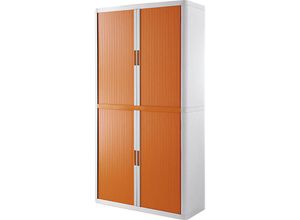 3660141929119 - Paperflow Rollladenschrank easyOffice® 4 Fachböden Höhe 2040 mm weiß   orange