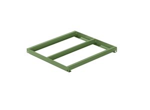 7612269062298 - LISTA Festrahmen BxT 1290 x 1260 mm Fachlast 800 kg resedagrün