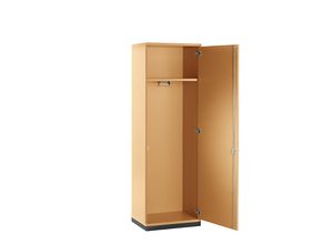 4260429761609 - LENA - Garderobe 1 Fachboden 1 ausziehbare Kleiderstange Buche-Dekor