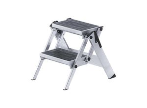 4260270952126 - Alu-Klapptreppe Stufen Alu mit PVC-Belag ohne Sicherheitsbügel 2 Stufen kaiserkraft