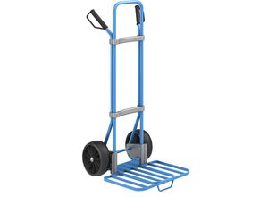 4061753077561 - eurokraft pro Sackkarre blau Paketschaufel-BxT 430 x 450 mm blau mit Griff Vollgummibereifung ab 5 Stk