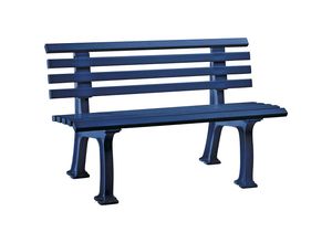 4007248509254 - Parkbank aus Kunststoff mit 9 Leisten Breite 1200 mm stahlblau