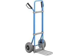 4061753077257 - eurokraft pro Sackkarre blau Paketschaufel-BxT 430 x 250 mm verzinkt PU-Bereifung ab 5 Stk