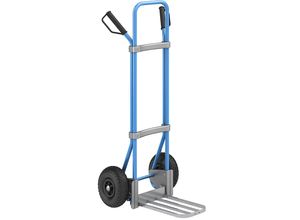 4061753077974 - eurokraft pro Sackkarre blau Paketschaufel-BxT 430 x 250 mm verzinkt Luftbereifung ab 5 Stk