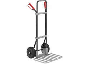 4061753080141 - eurokraft pro Sackkarre schwarz Paketschaufel-BxT 430 x 450 mm verzinkt Luftbereifung ab 5 Stk