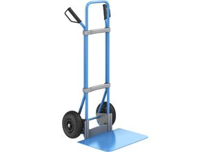 4061753077738 - eurokraft pro Sackkarre blau Schaufel-BxT 450 x 500 mm blau Luftbereifung ab 5 Stk