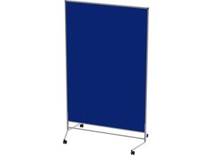 4061753245984 - EUROKRAFTbasic Funktionswand mobil Textil beidseitig blau BxH 1200 x 1800 mm