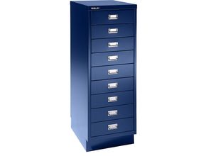 5020073503401 - BISLEY MultiDrawer™ 39er Serie mit Sockel DIN A3 9 Schubladen oxfordblau