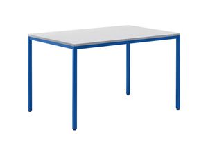 8697837502467 - eurokraft basic Mehrzwecktisch HxBxT 720 x 1200 x 800 mm Platte lichtgrau Gestell enzianblau