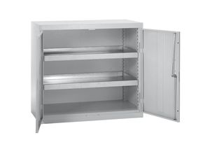 4031068144005 - Umweltschrank ohne Türlochung HxBxT 900 x 1000 x 500 mm 2 Wannenböden lichtgrau   lichtgrau kaiserkraft