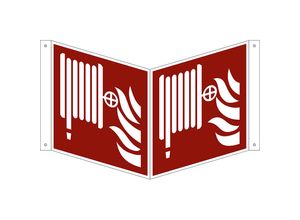 4061466070194 - Brandschutzzeichen Feuerlöscher VE 10 Stk Aluminium Fahnenschild 150 x 150 mm