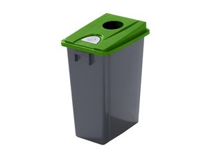 4897020624295 - Robuster Wertstoffsammler mit Deckel Volumen 60 l flacher Deckel Einwurfloch Probbax
