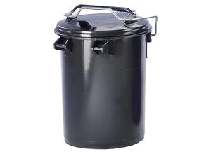 4052939363547 - System-Mülltonne aus Kunststoff mit Bügel und Deckel anthrazit Volumen 35 l ab 5 Stk kaiserkraft