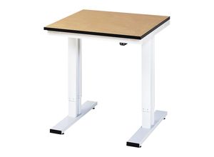 4040376066961 - Rau Werktisch Adlatus elektrisch höhenverstellbar 22 mm MDF-Platte bis 300 kg B 750 x T 800 x H 720-1120 mm braun lichtgrau